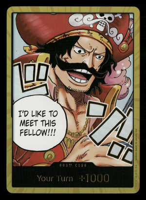 One Piece TCG DON!! Gol.D.Roger Gold Foil Don OP13
