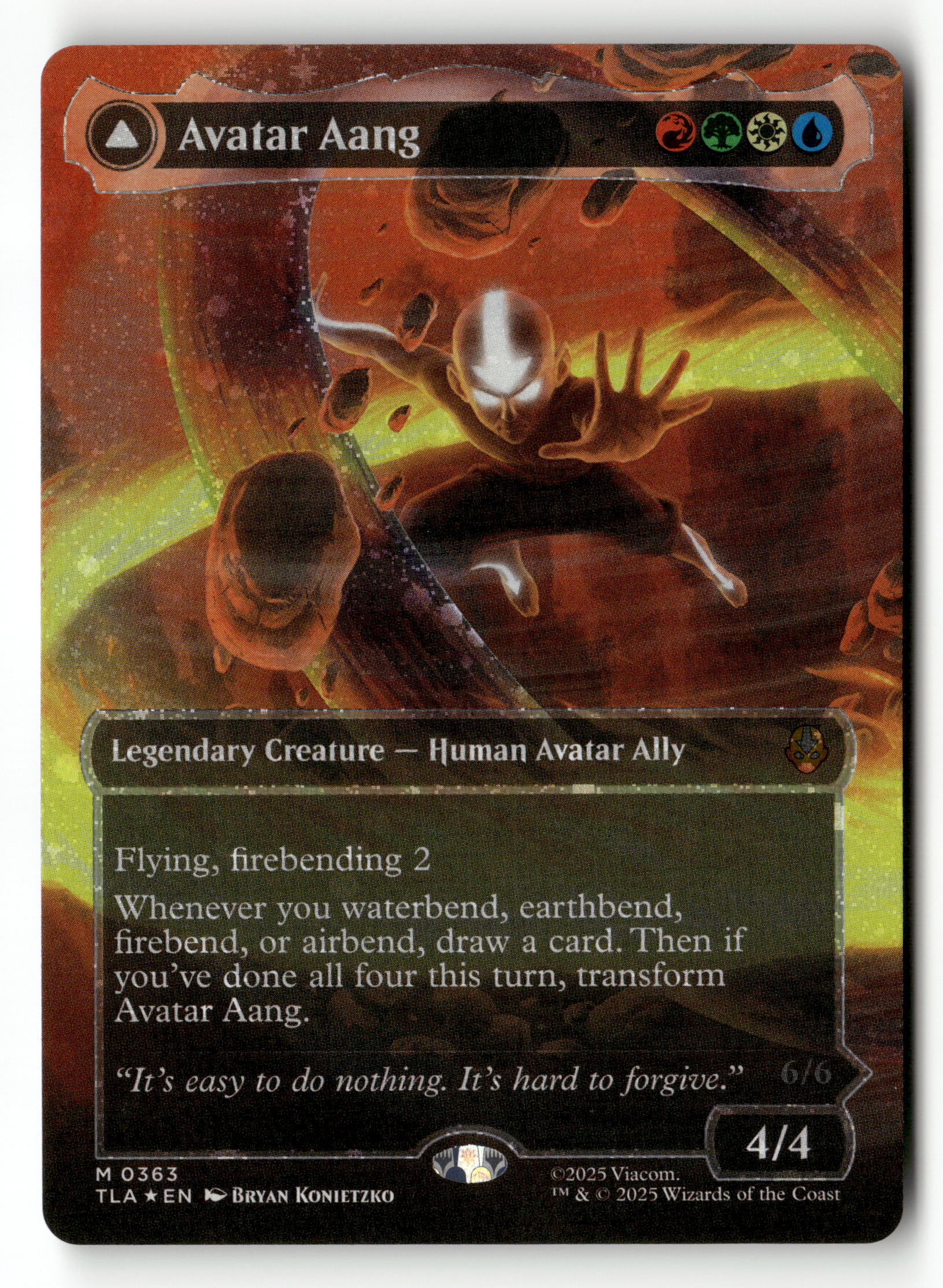 2025 MTG Magic Avatar the Last Airbender 0363 Avatar Aang/Aang, Master