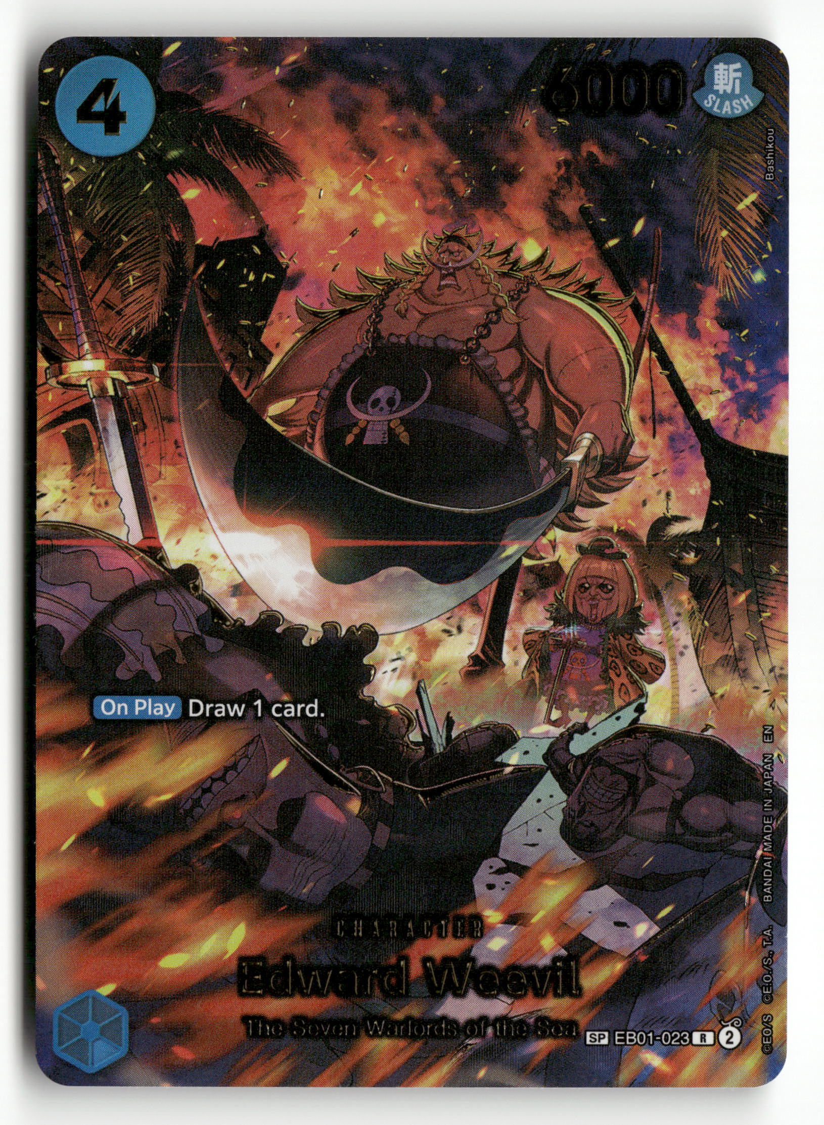 Edward Weevil SP EB01-023 The Azure Seven Sea's One Piece TCG