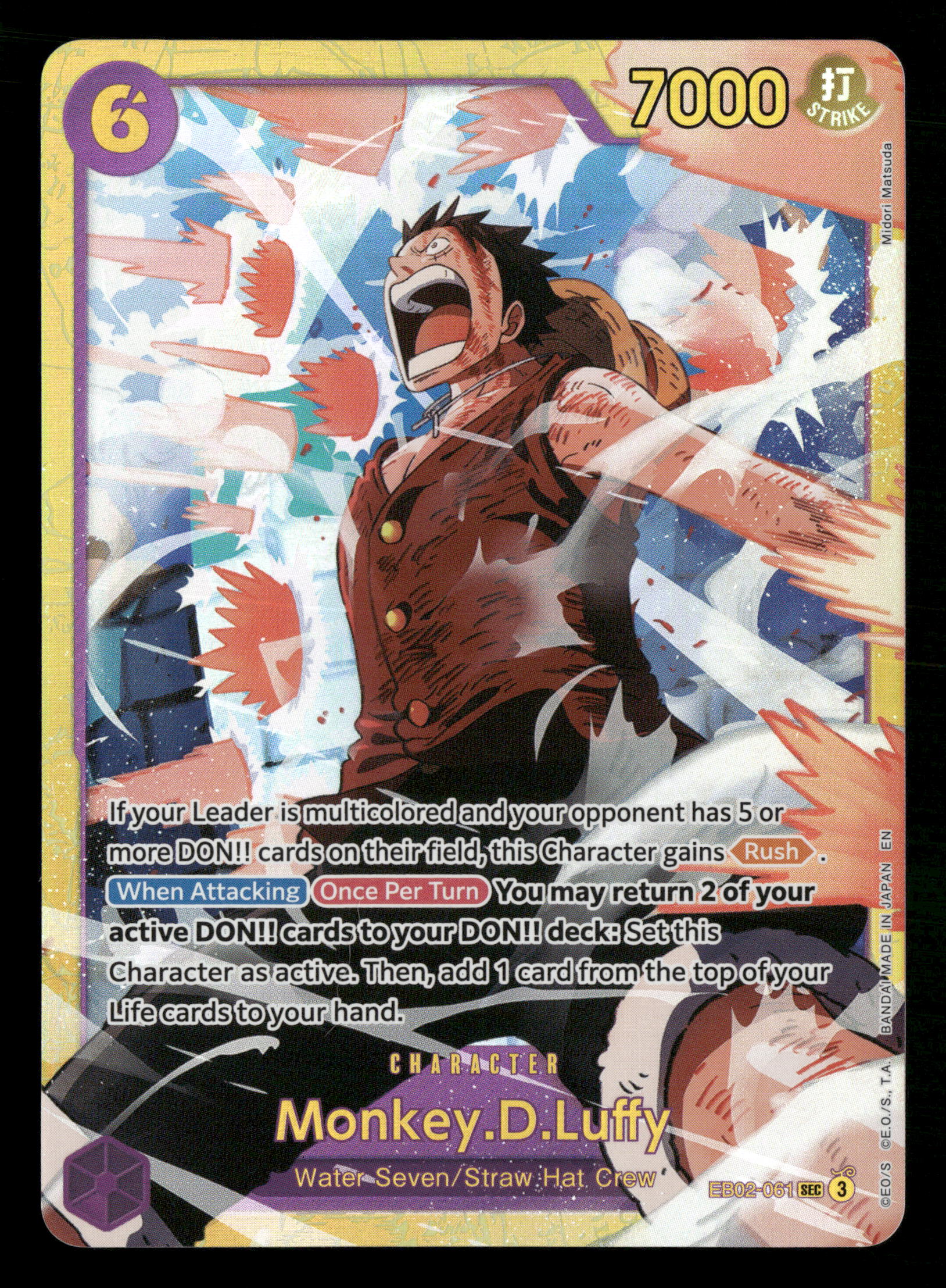 One Piece TCG EB02-001 Monkey.D.Luffy SEC