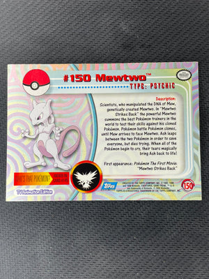 1999 Topps Pokémon TV Animation Edition #150 Mewtwo