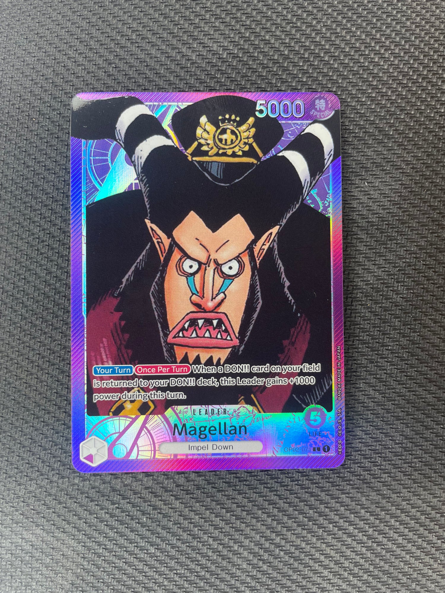 One Piece TCG Paramount War OP02-071 Magellan Alternate Art Leader ...