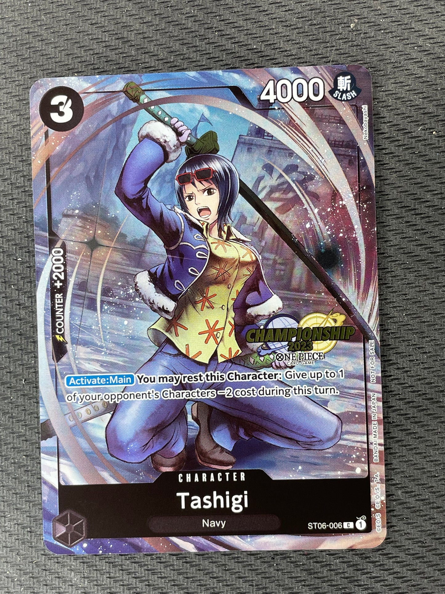 One Piece TCG ST06-006 Tashigi Championship Celebration 2023 Stamped ...