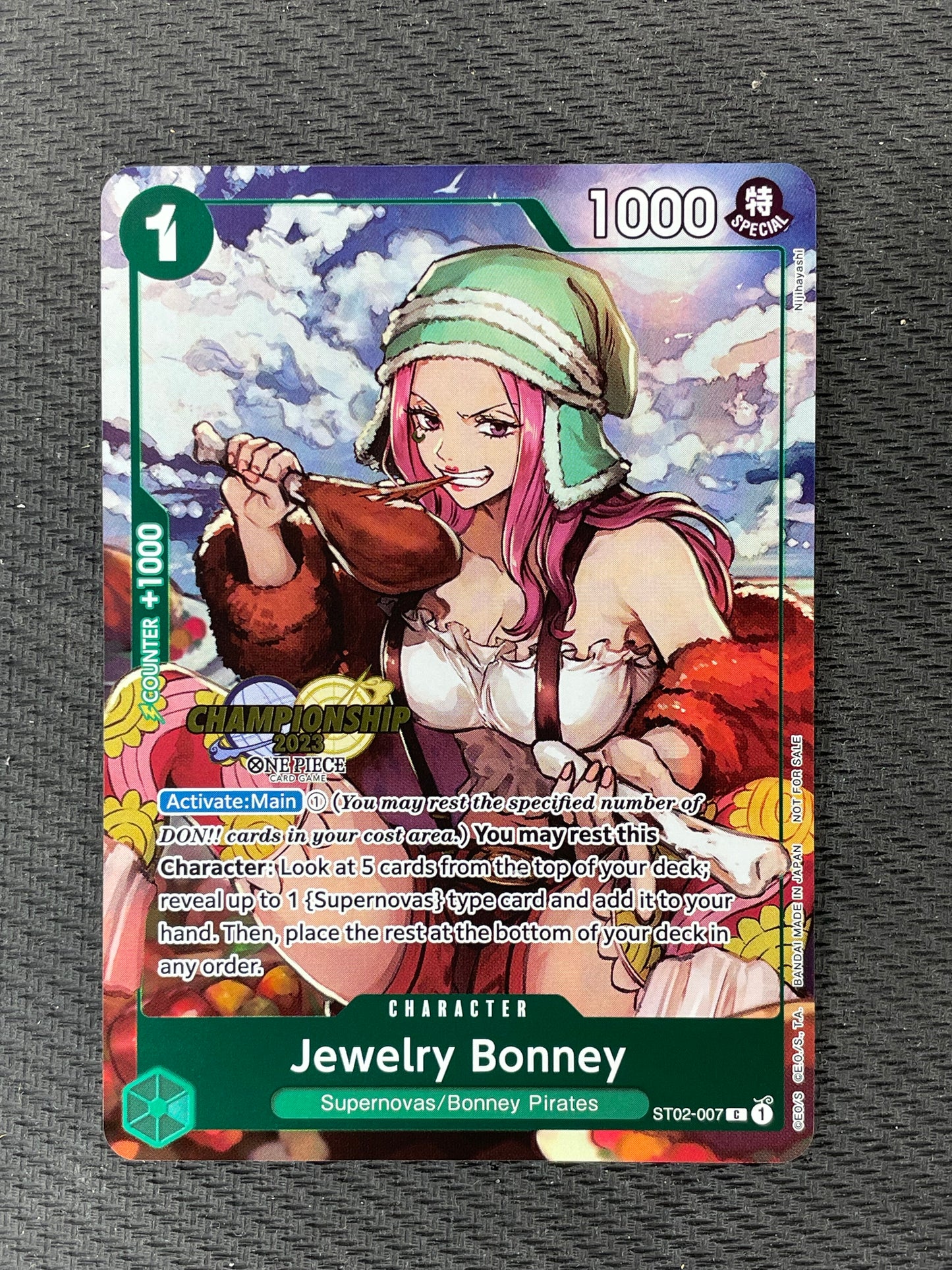 One Piece TCG ST02-007 Jewelry Bonney Celebration Championship 2023’ – Mint Collectables