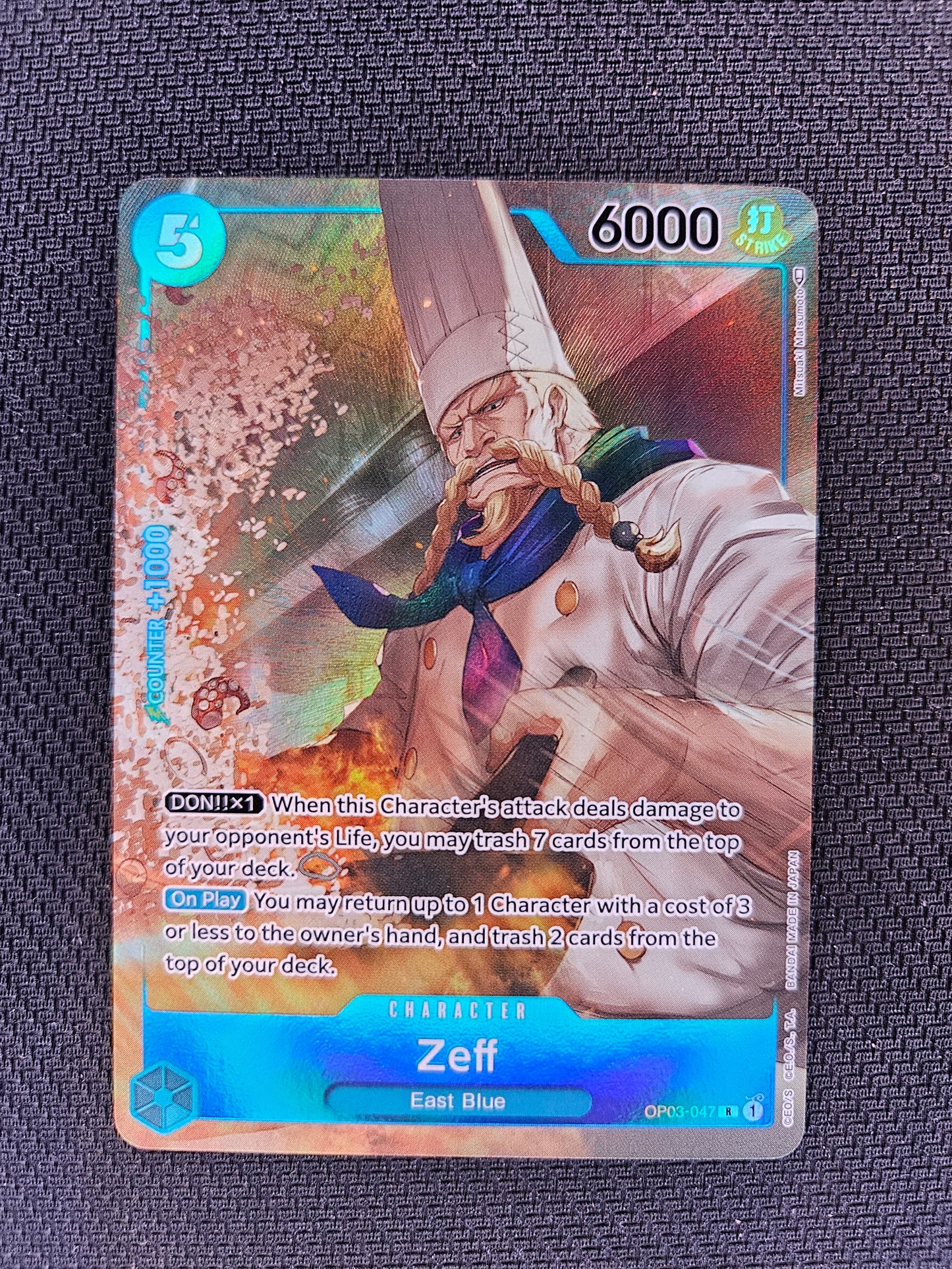 One Piece TCG Pillars of Strength OP03-047 Zeff Alternative Art – Mint ...