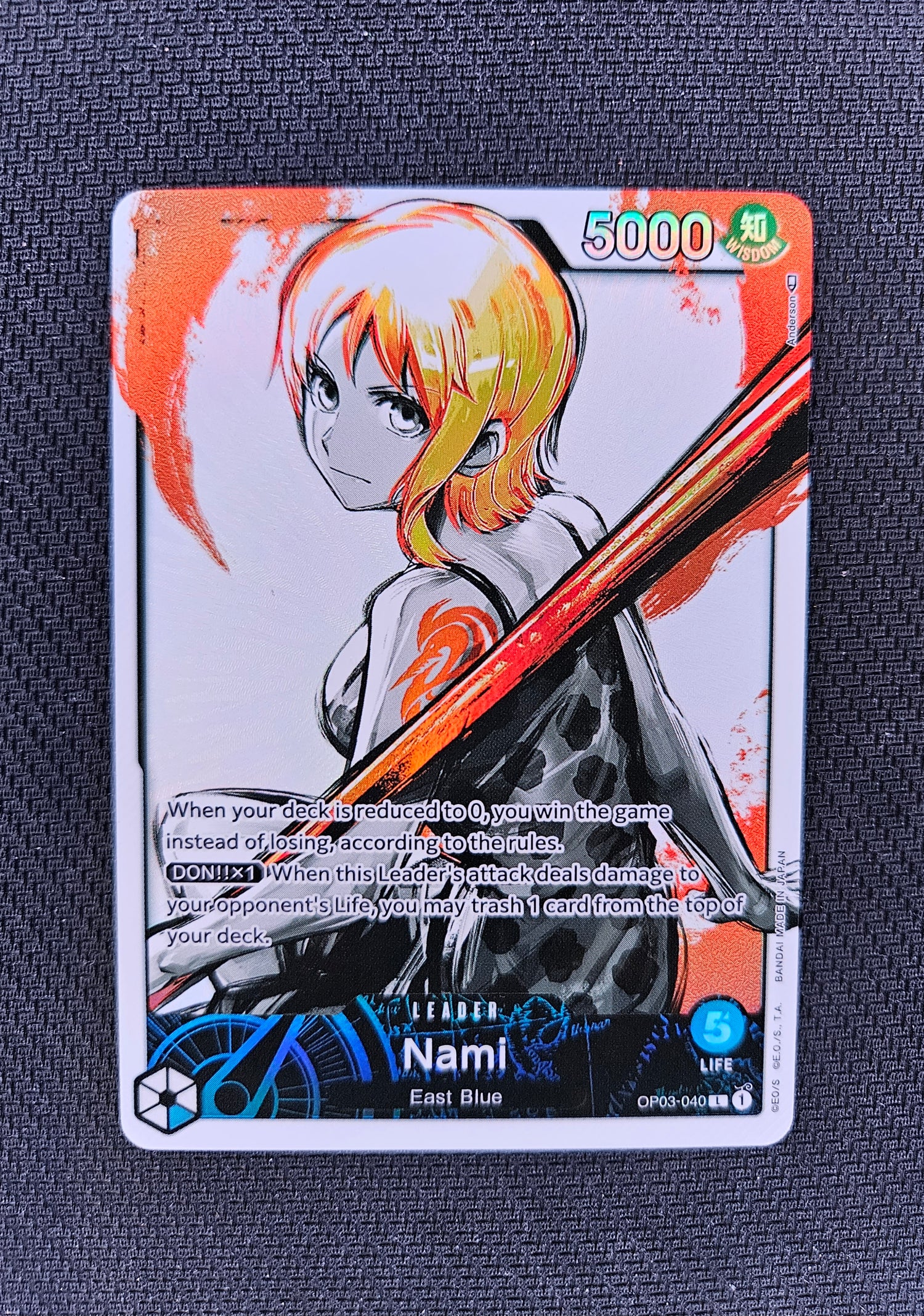 One Piece TCG Pillars of Strength OP03-040 Nami Alternative Art – Mint ...