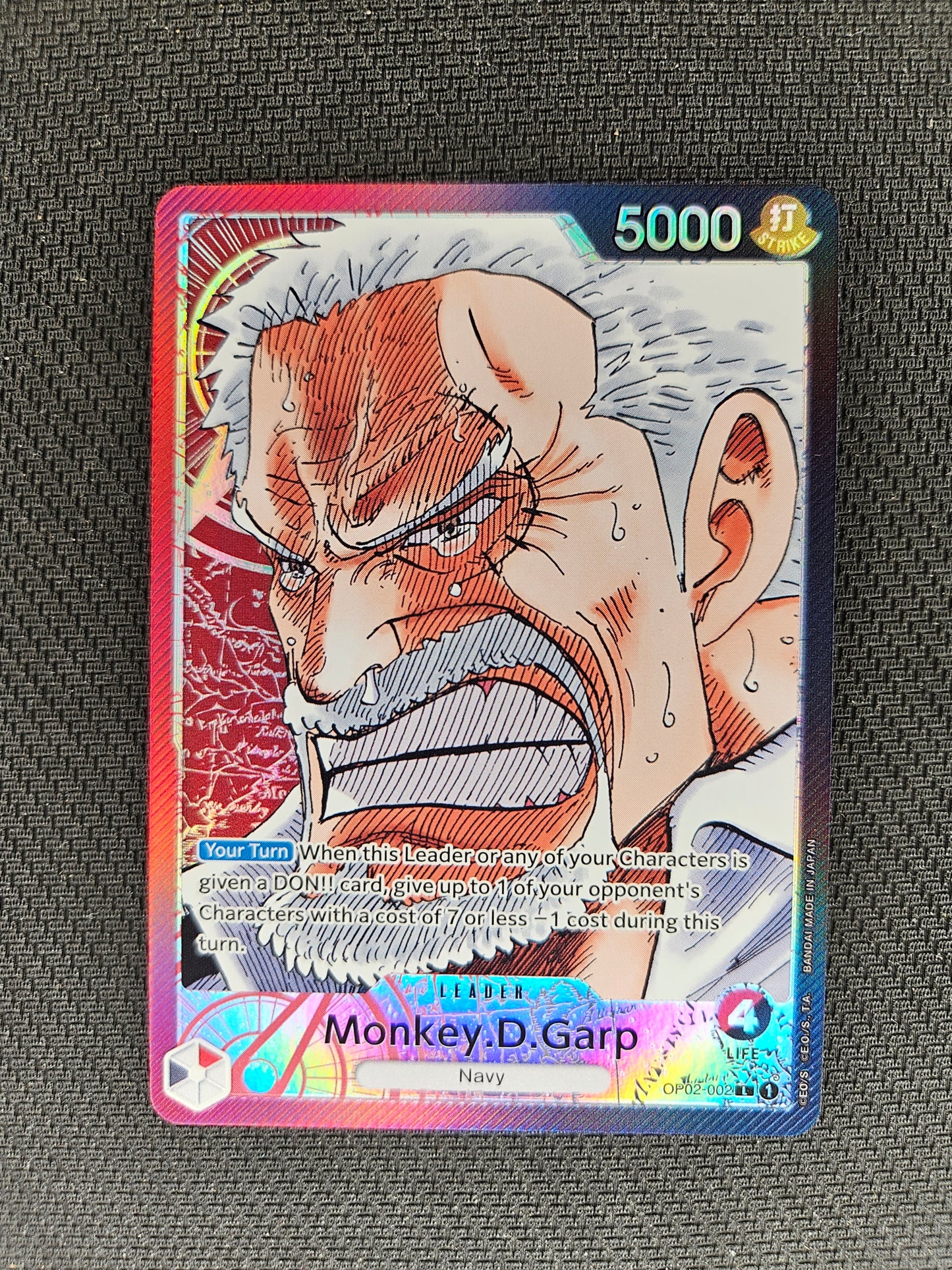 One Piece TCG Paramount War OP02-002 Garp Alternative Art – Mint ...