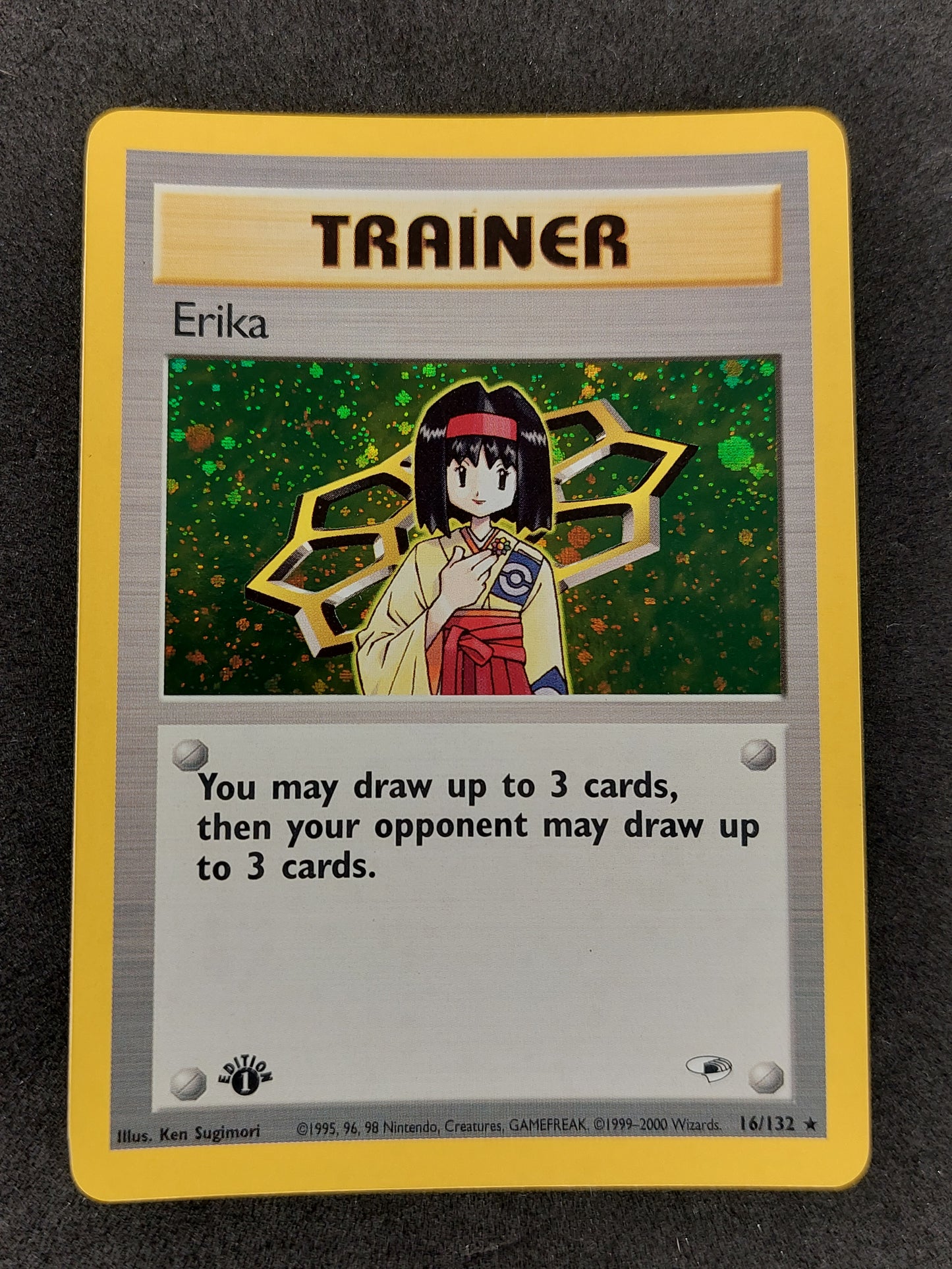 2000 Pokemon Gym Heroes 16/132 Trainer Erika Holo 1st Edition – Mint ...