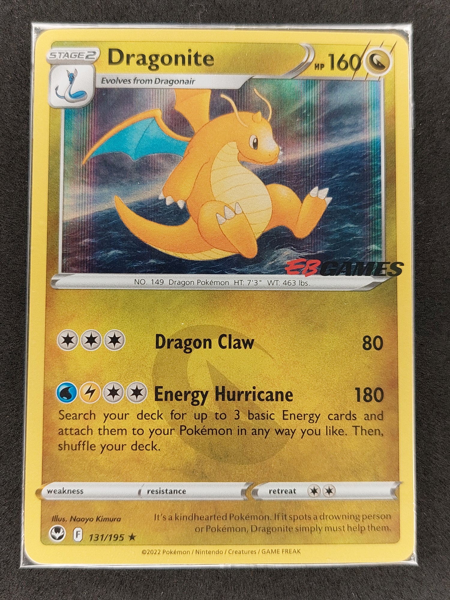 2022 Pokemon Silver Tempest 131/195 Dragonite EB GAMES promo Sealed ...