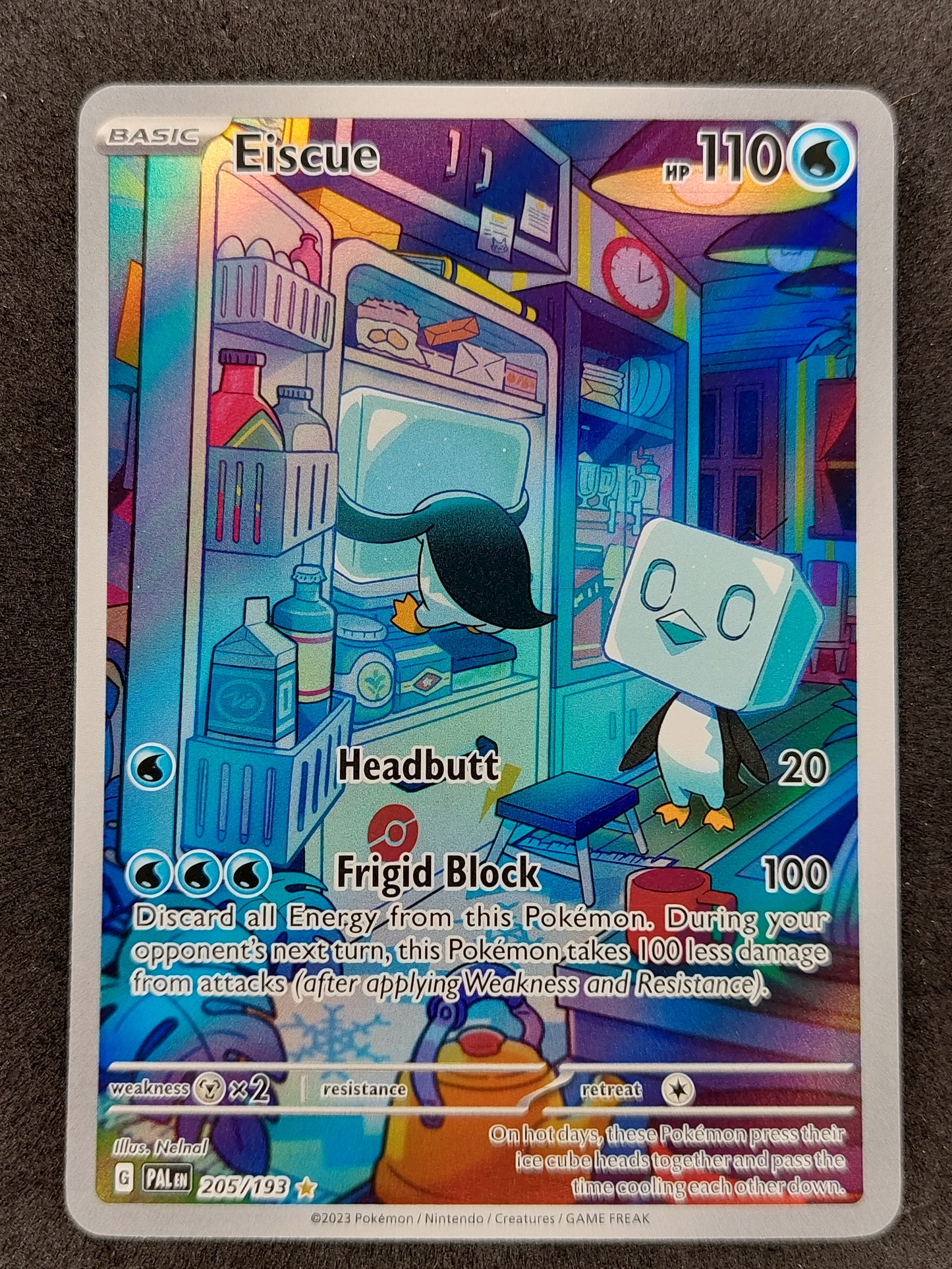2023 Pokemon S&V Paldea Evolved 205/193 Eiscue Full Art Rare – Mint ...
