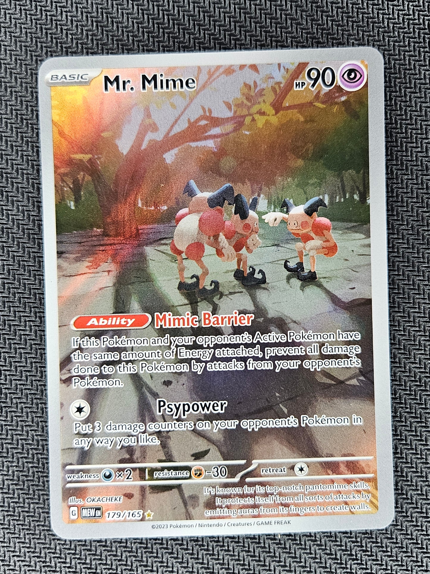 2023 Pokemon SV 151 179/165 Mr. Mime Art Rare – Mint Collectables