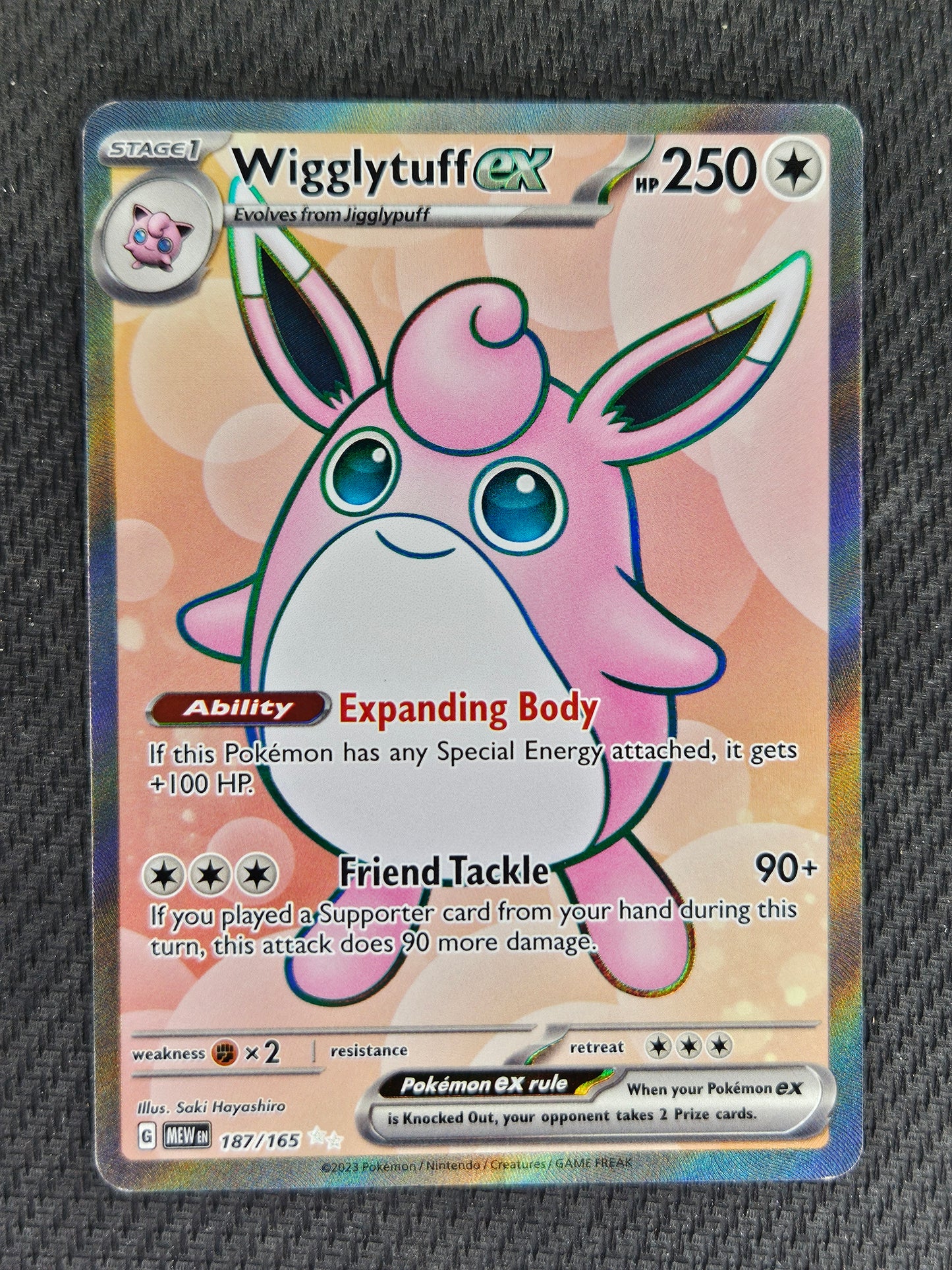 2023 Pokemon SV 151 187/165 Wigglytuff ex Full Art – Mint Collectables
