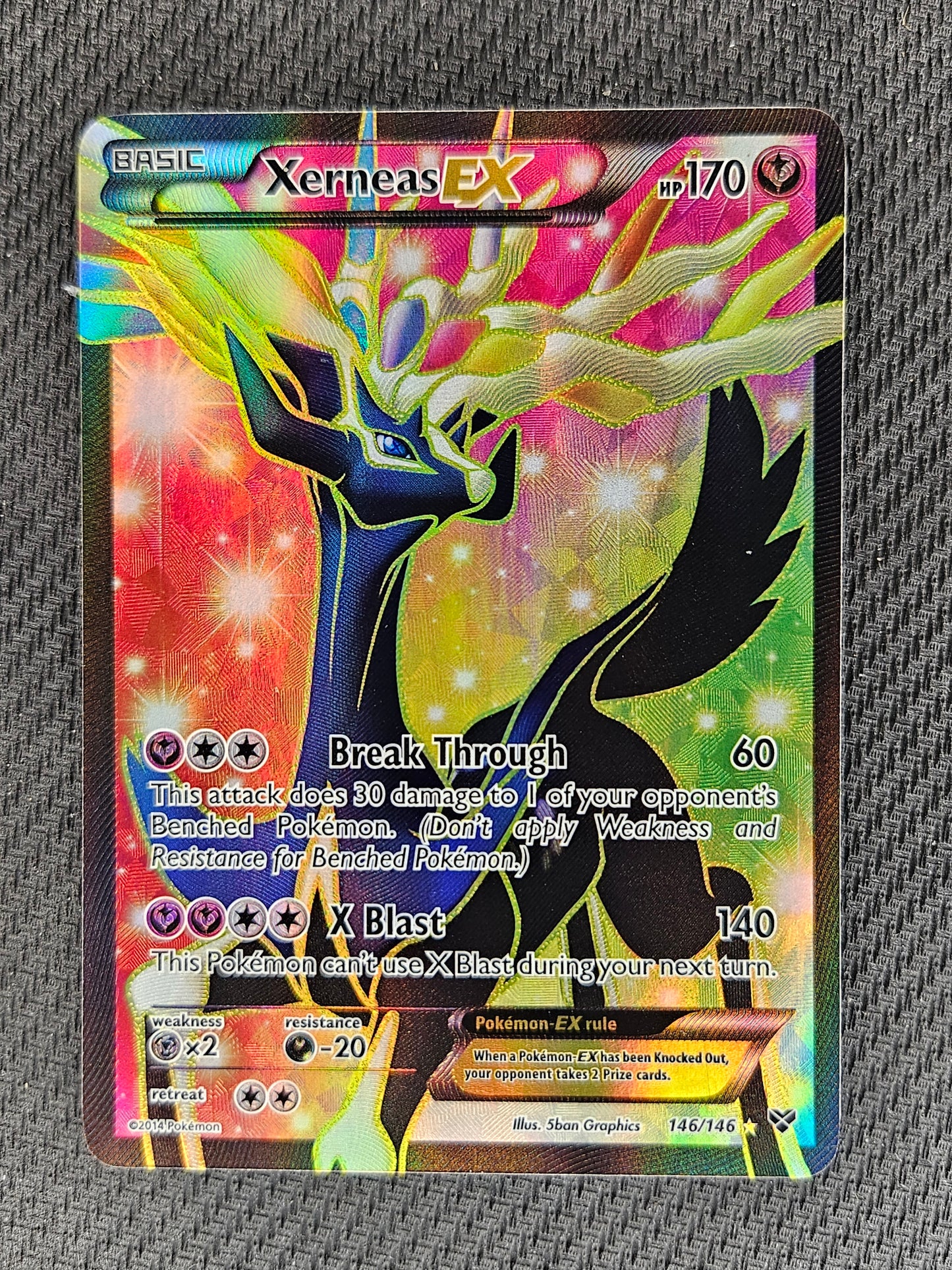 2014 Pokemon XY Base 146/146 Xerneas EX Full Art – Mint Collectables