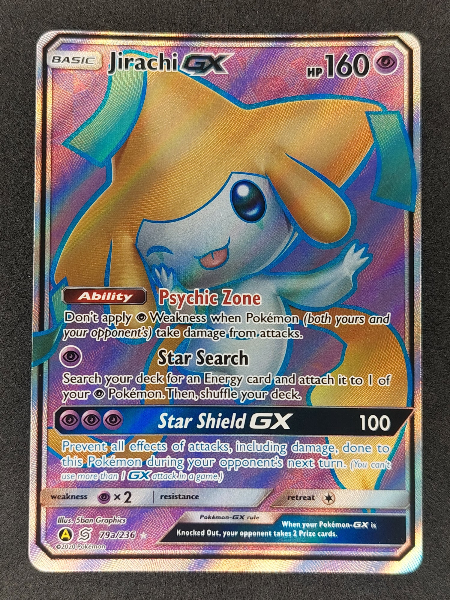 2019 Pokemon Sun & Moon Unified Minds 79a/236 Jirachi GX Full Art Prom – Mint Collectables