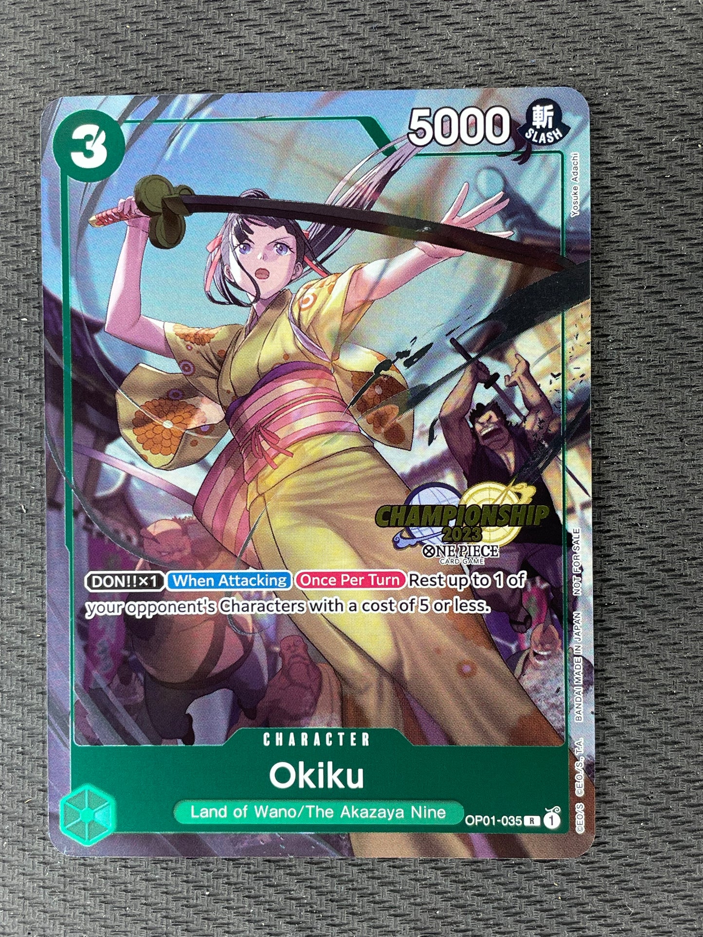 One Piece TCG OP01-035 Okiku Championship Celebration 2023’ Stamped ...