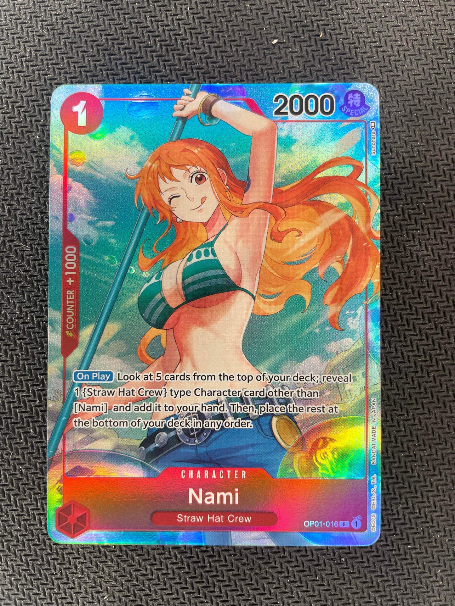 One Piece TCG Romance Dawn OP01-016 Nami Pre Errata Alternate Art – Mint Collectables