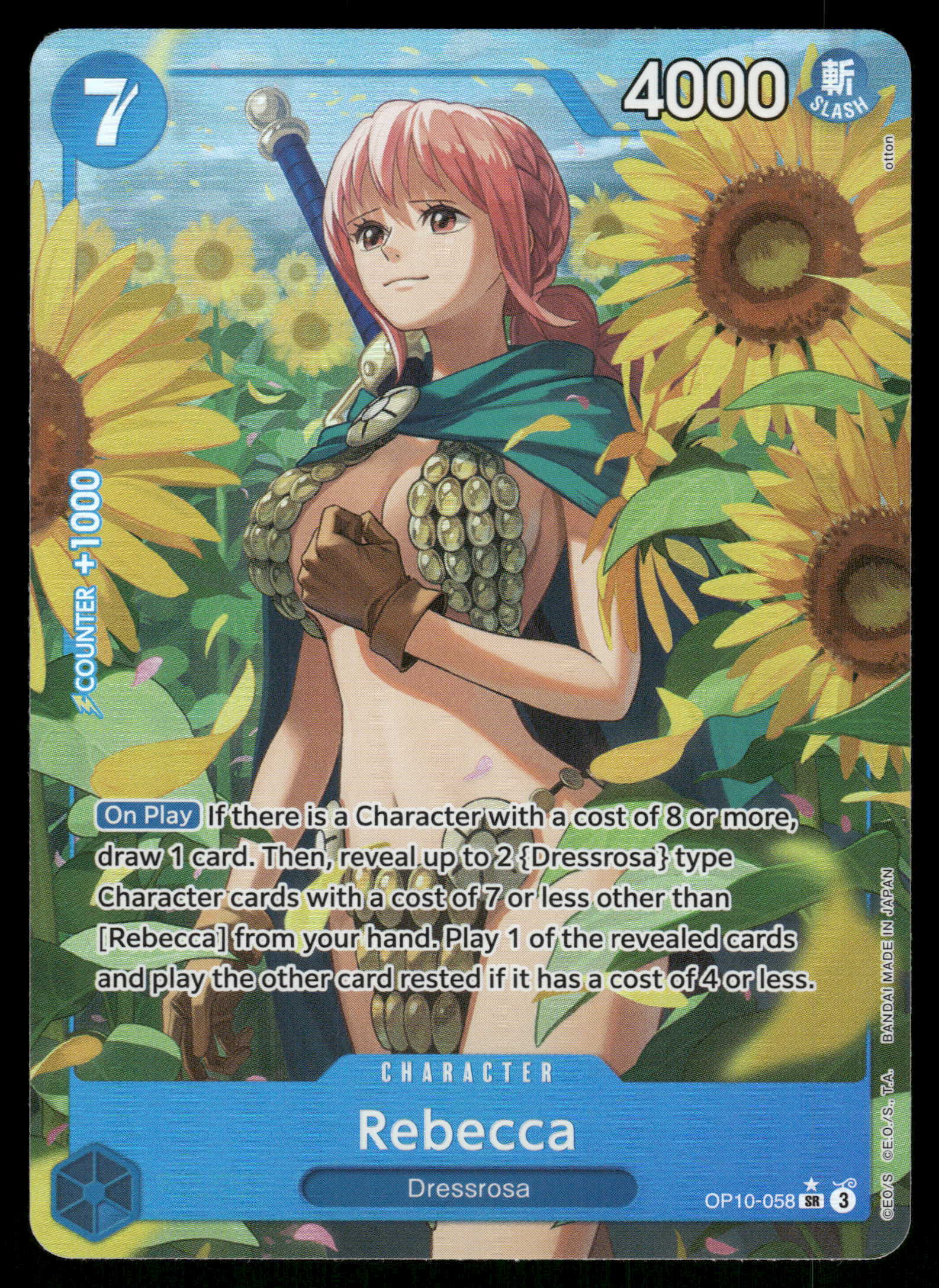 One Piece TCG OP10-056 Rebecca Alternate Art