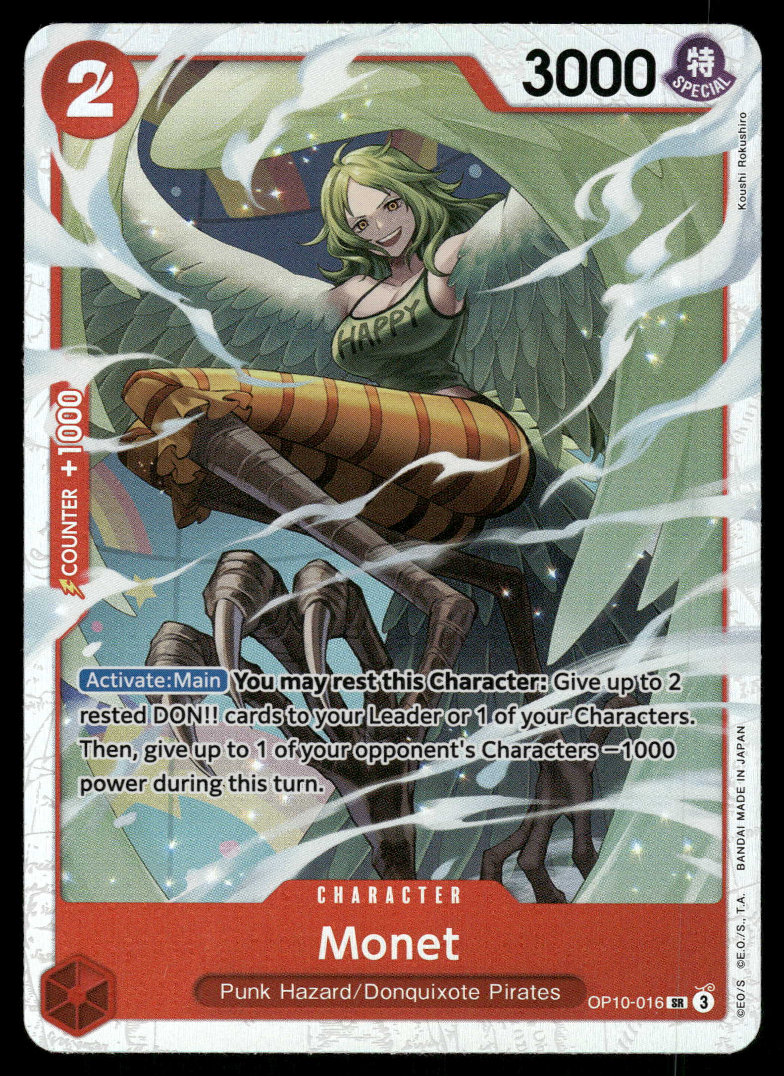 One Piece TCG OP10-016 Monet SR