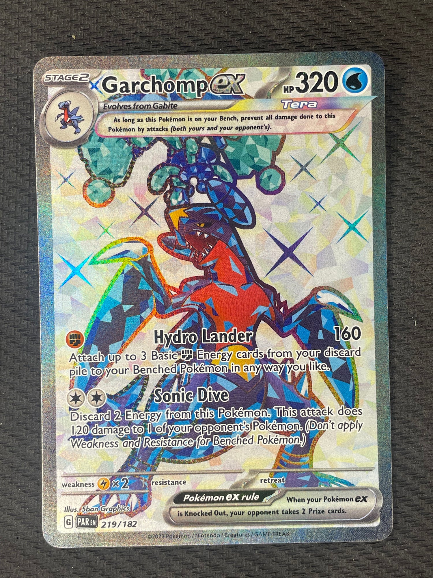 2023 Pokemon Paradox Rift 219/182 Garchomp Ex Full Art – Mint Collectables