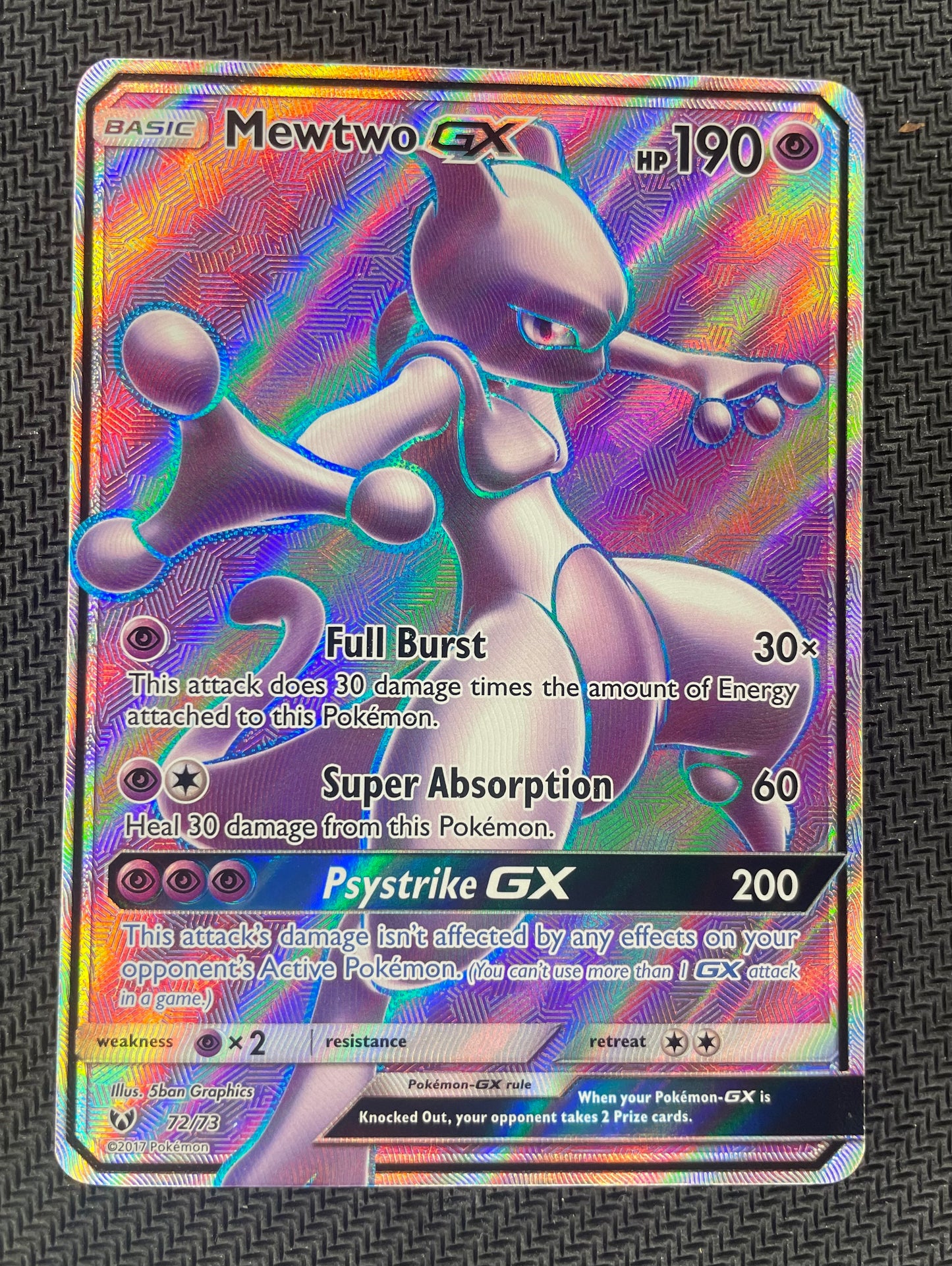 2017 Shining Legends #72/73 Mewtwo GX Full Art Ultra Rare – Mint ...