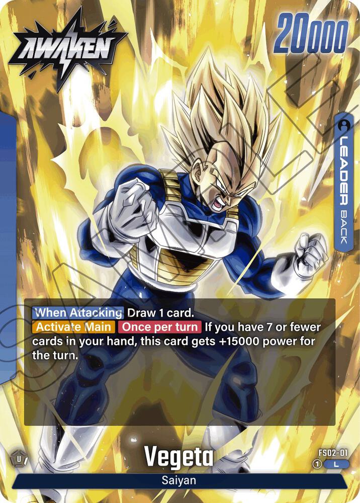 Dragonball Super : Fusion World Starter Deck 2 FS02-01 Vegeta Leader