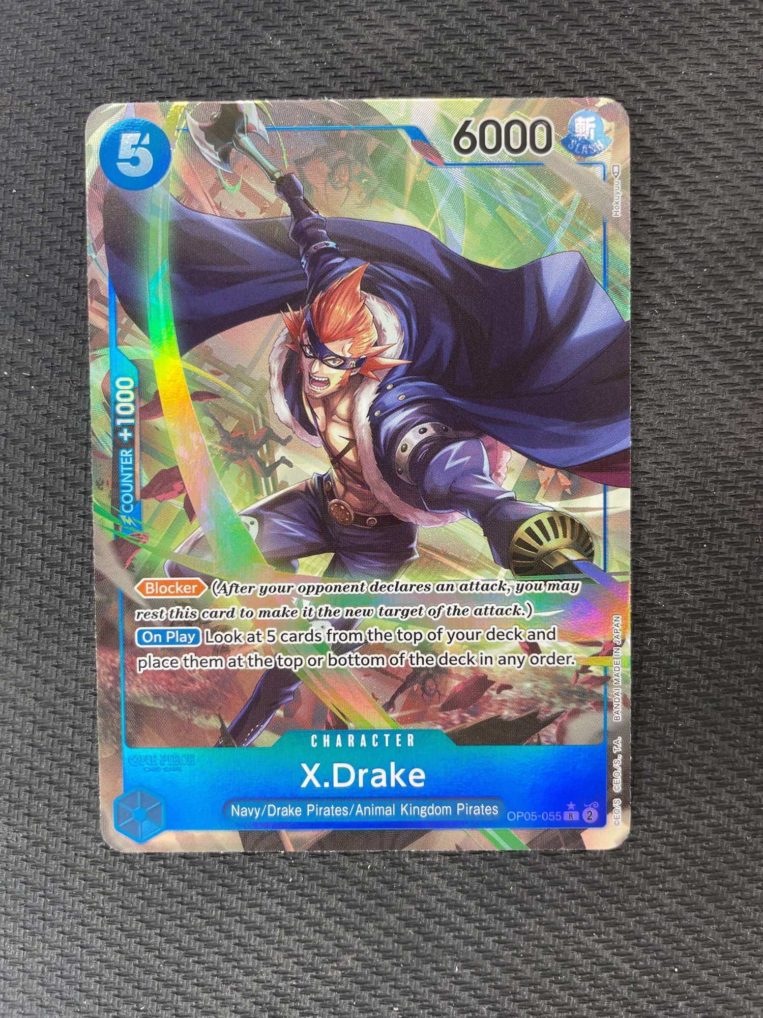 One Piece TCG Awaking of the New Era OP05-055 X.Drake Alternate Art ...