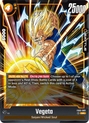 Dragon Ball Fusion World FB03-089 Vegeta SR