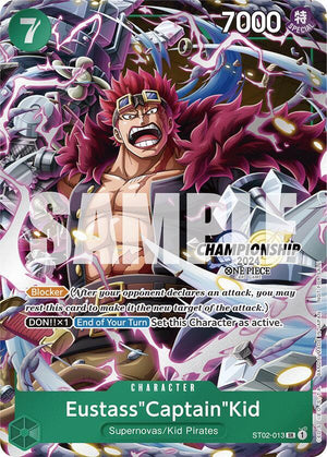 One Piece TCG ST02-013 Eustass "Captain" Kid 2024 Championship Promo