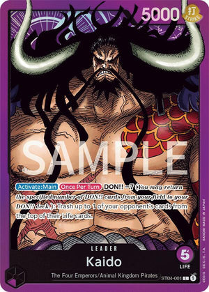 One Piece TCG ST04-001 Kaido Leader