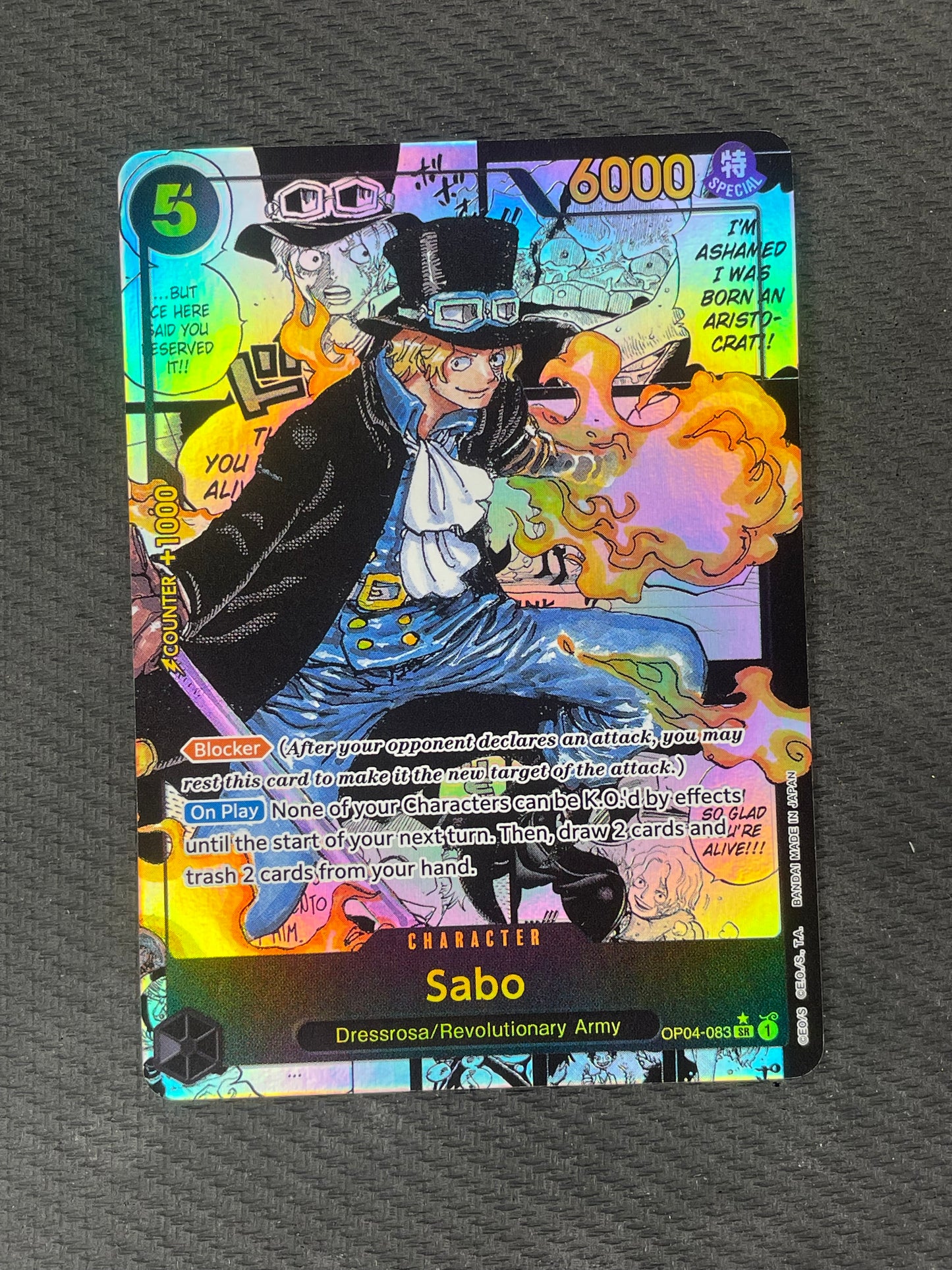 One Piece TCG Kingdoms of Intrigue OP04-083 Sabo Manga Alternate Art – Mint Collectables