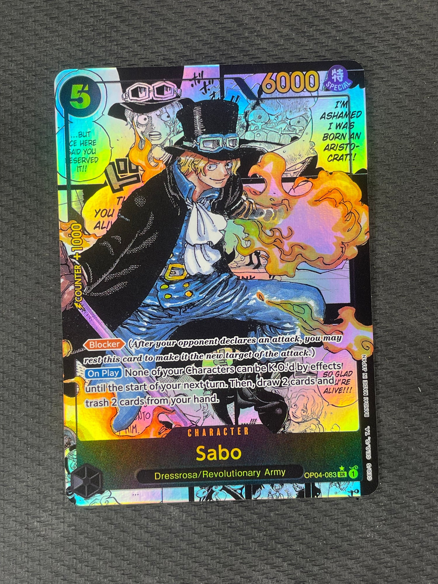 One Piece TCG Kingdoms of Intrigue OP04-083 Sabo Manga Alternate Art – Mint Collectables