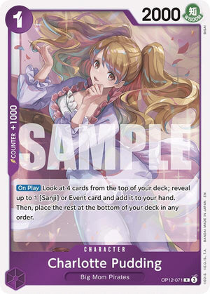 One Piece TCG OP12-071 Charlotte Pudding Rare