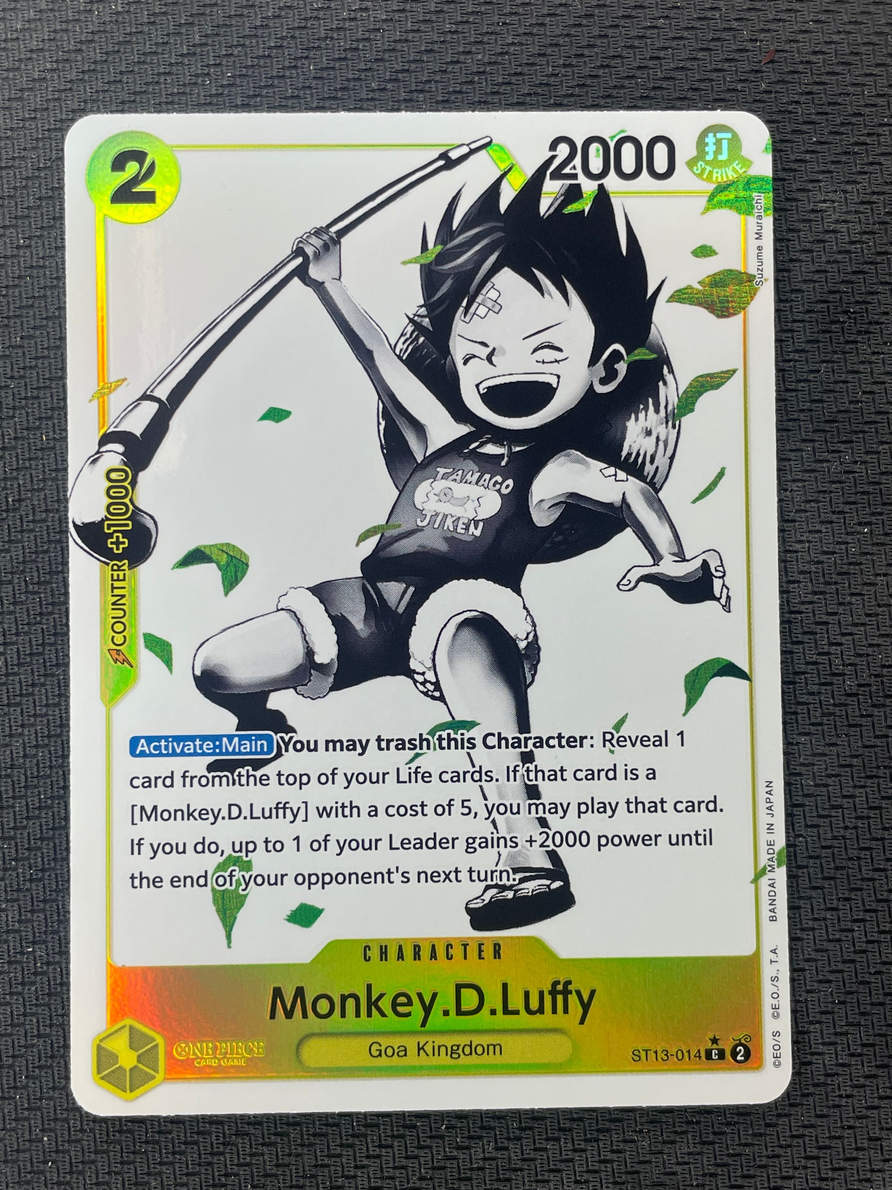 One Piece TCG ST13-014 Monkey.D.Luffy Alternate Art 3 Brothers Starter