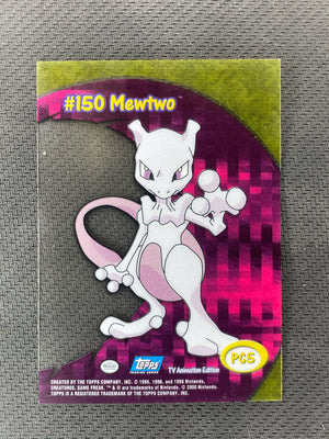2000 Topps Pokémon TV Animation Edition PC5 #150 Mewtwo Clear Parallel