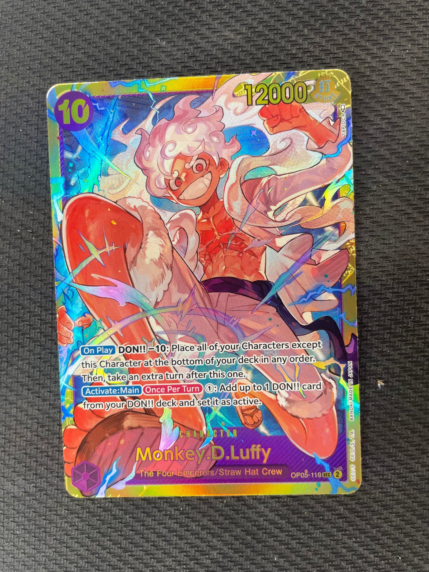 One Piece TCG Awaking of the New Era OP05-119 Monkey.D.Luffy SEC – Mint ...