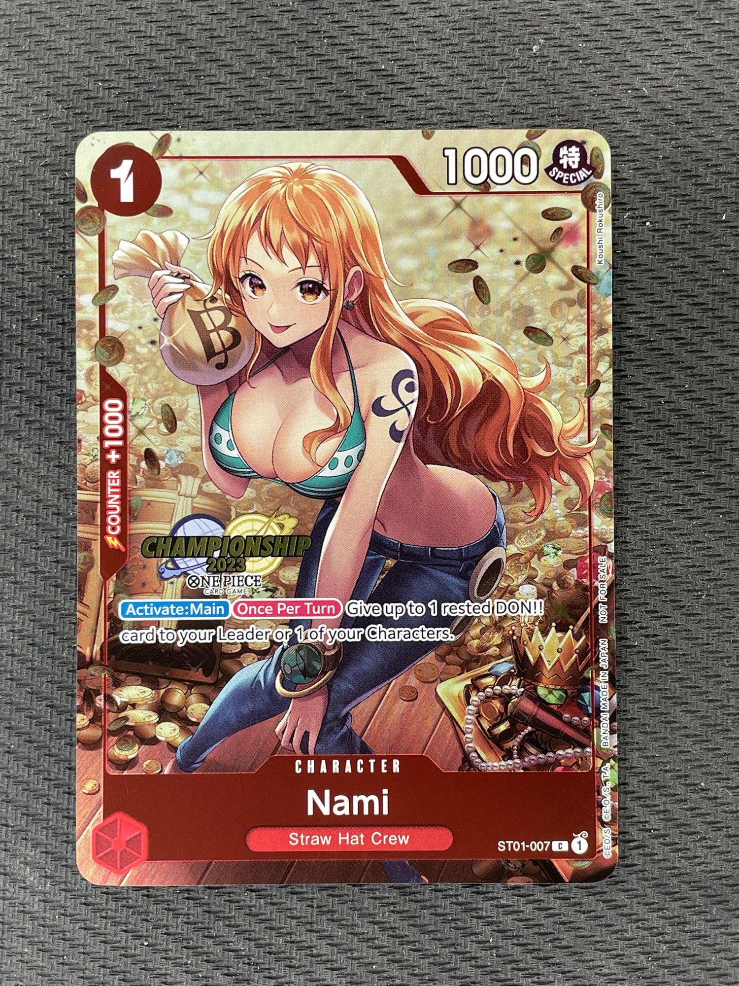 One Piece TCG ST01-007 Nami Championship Celebration 2023’ – Mint Collectables