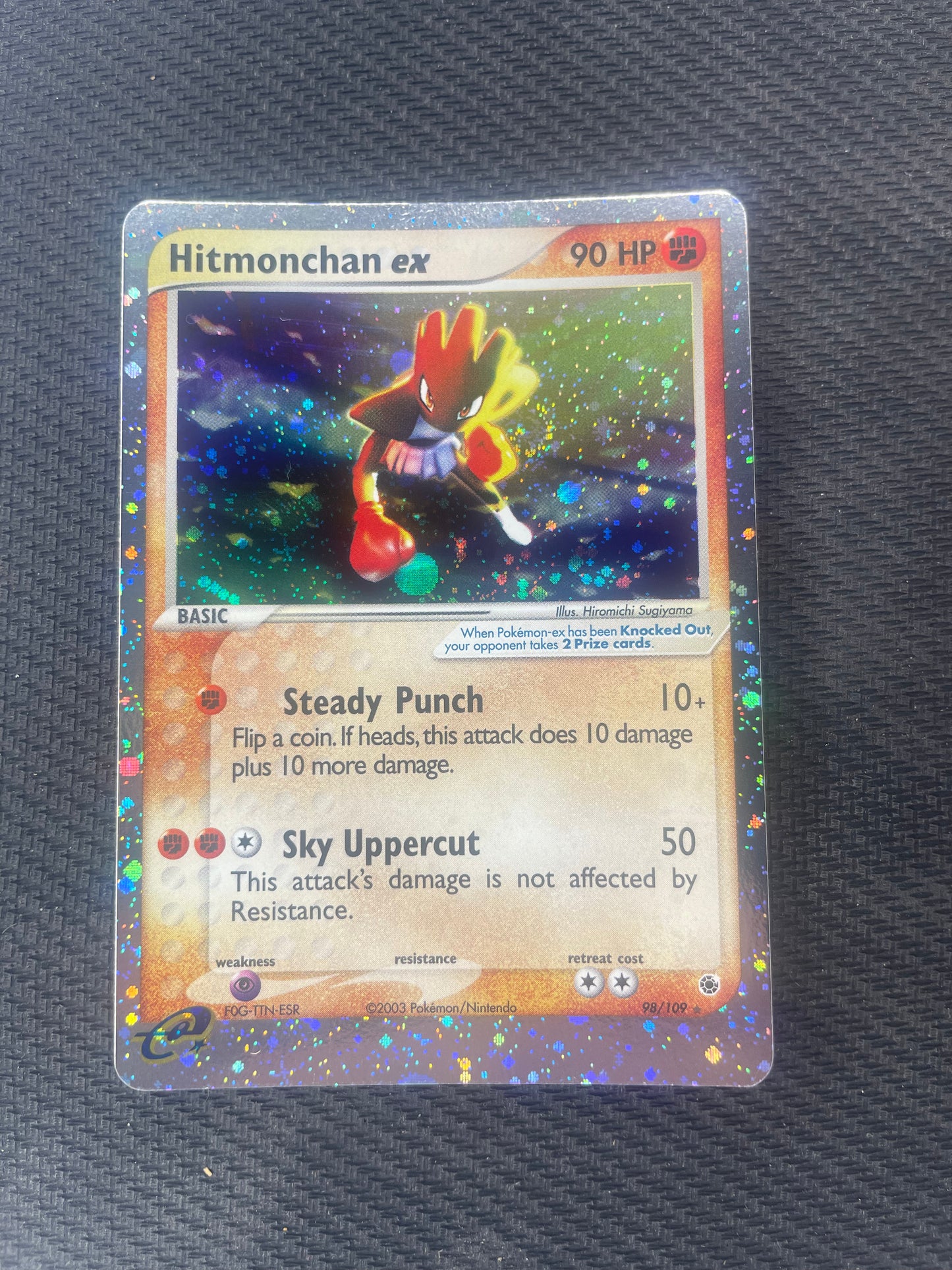 2003 Pokemon Ruby & Sapphire 98/109 Hitmonchan EX Holo – Mint Collectables