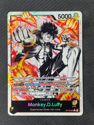 One Piece TCG ST13-003 Monkey.D.Luffy Alternate Art Leader 3 Brothers