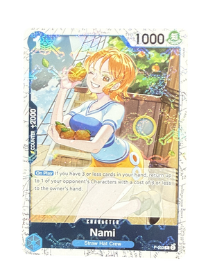 One Piece TCG P-053 Nami PRB-01 Pirate Flag Foil