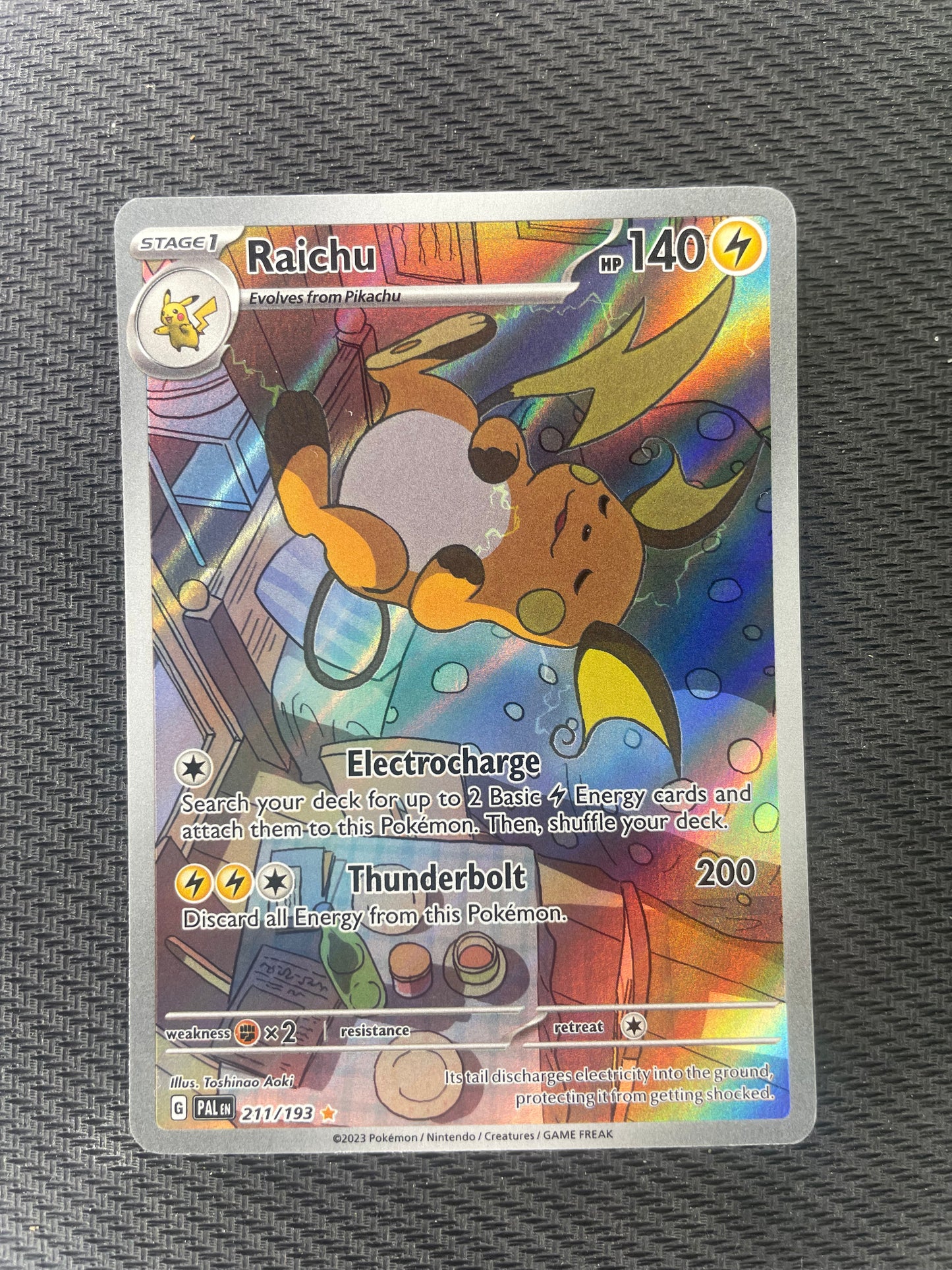 2023 Pokemon Paldea Evolved 211/193 Raichu Illustrator Rare – Mint ...