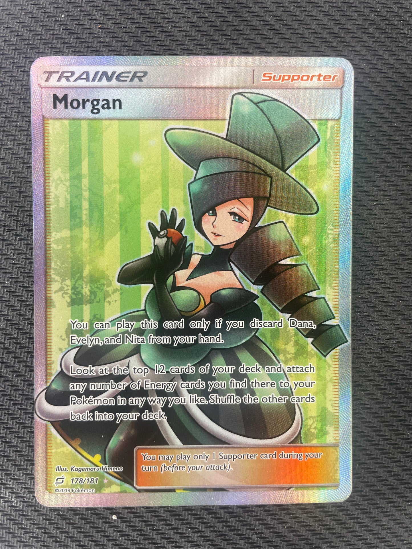 2019 Pokemon Team Up 178/181 Morgan Full Art Trainer – Mint Collectables