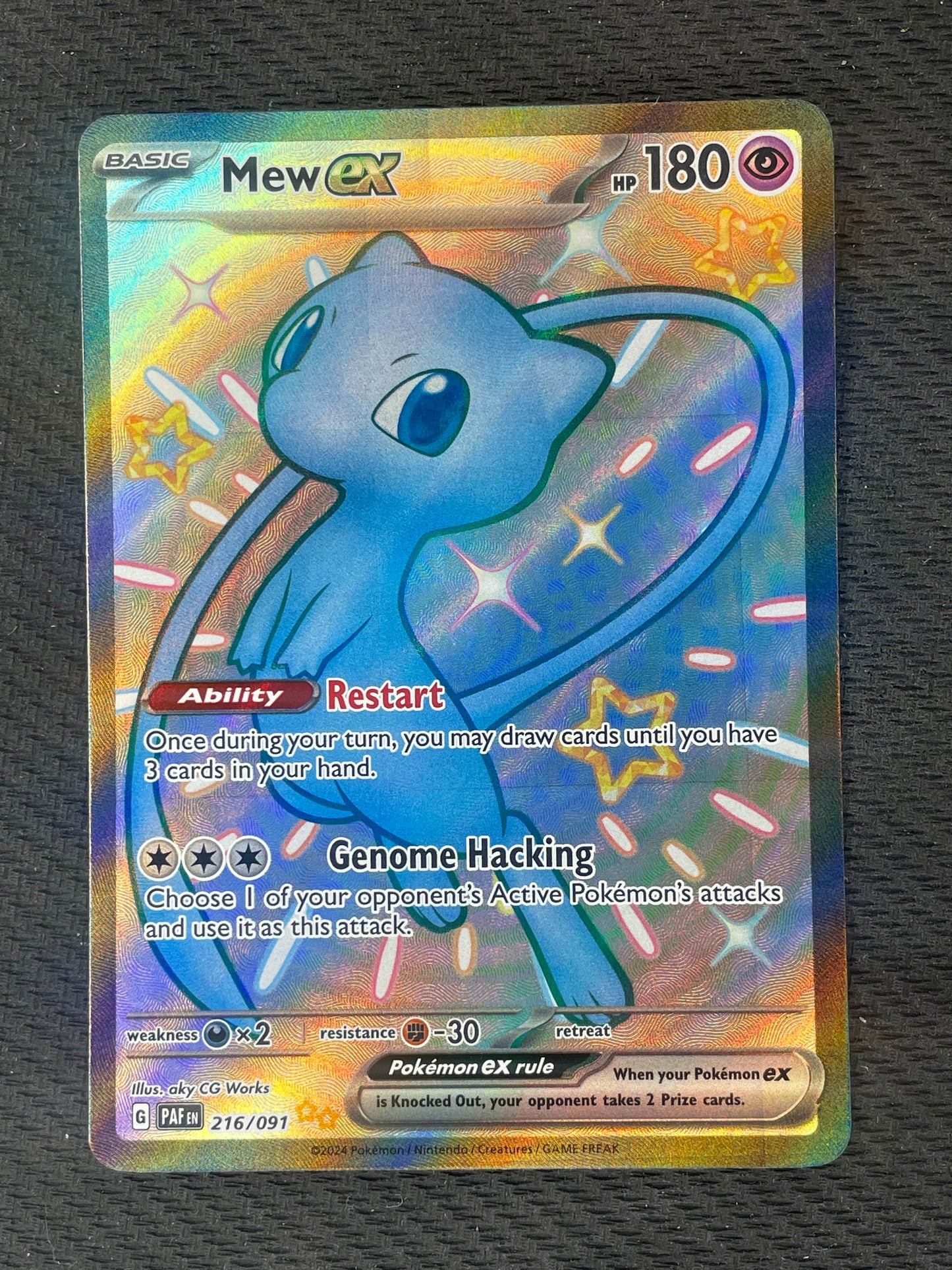 2023 Pokemon Paldean Fates 216/091 Mew EX Shiny Ultra Rare – Mint ...