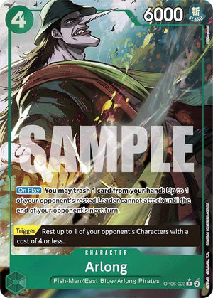 One Piece TCG OP06-023 Arlong PRB01 Full Art
