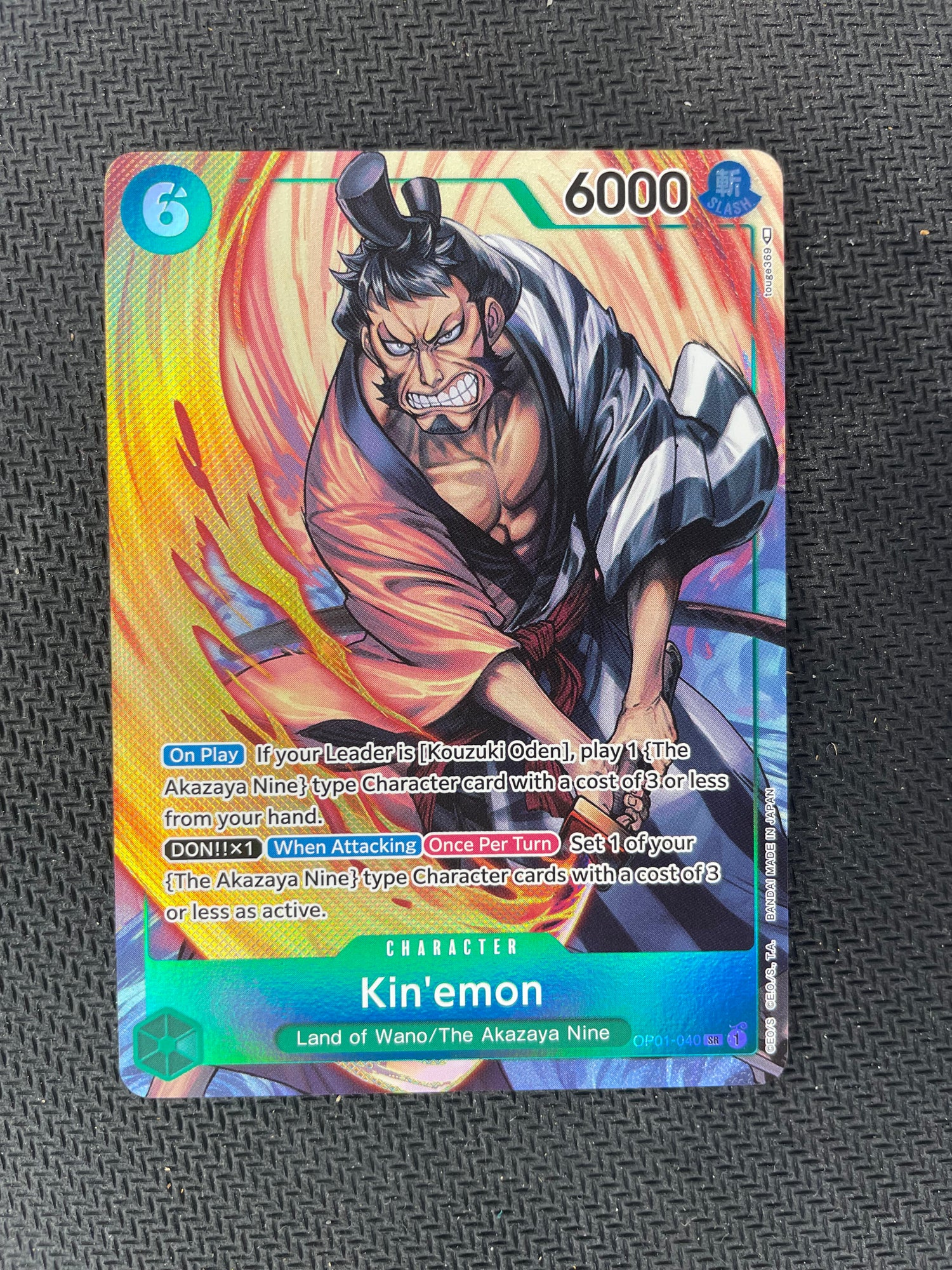 One Piece TCG OP01-040 Kin’emon Alternate Art – Mint Collectables