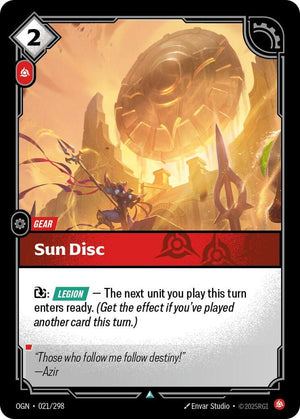 2025 Riftbound Origins 021/298 Sun Disc Uncommon