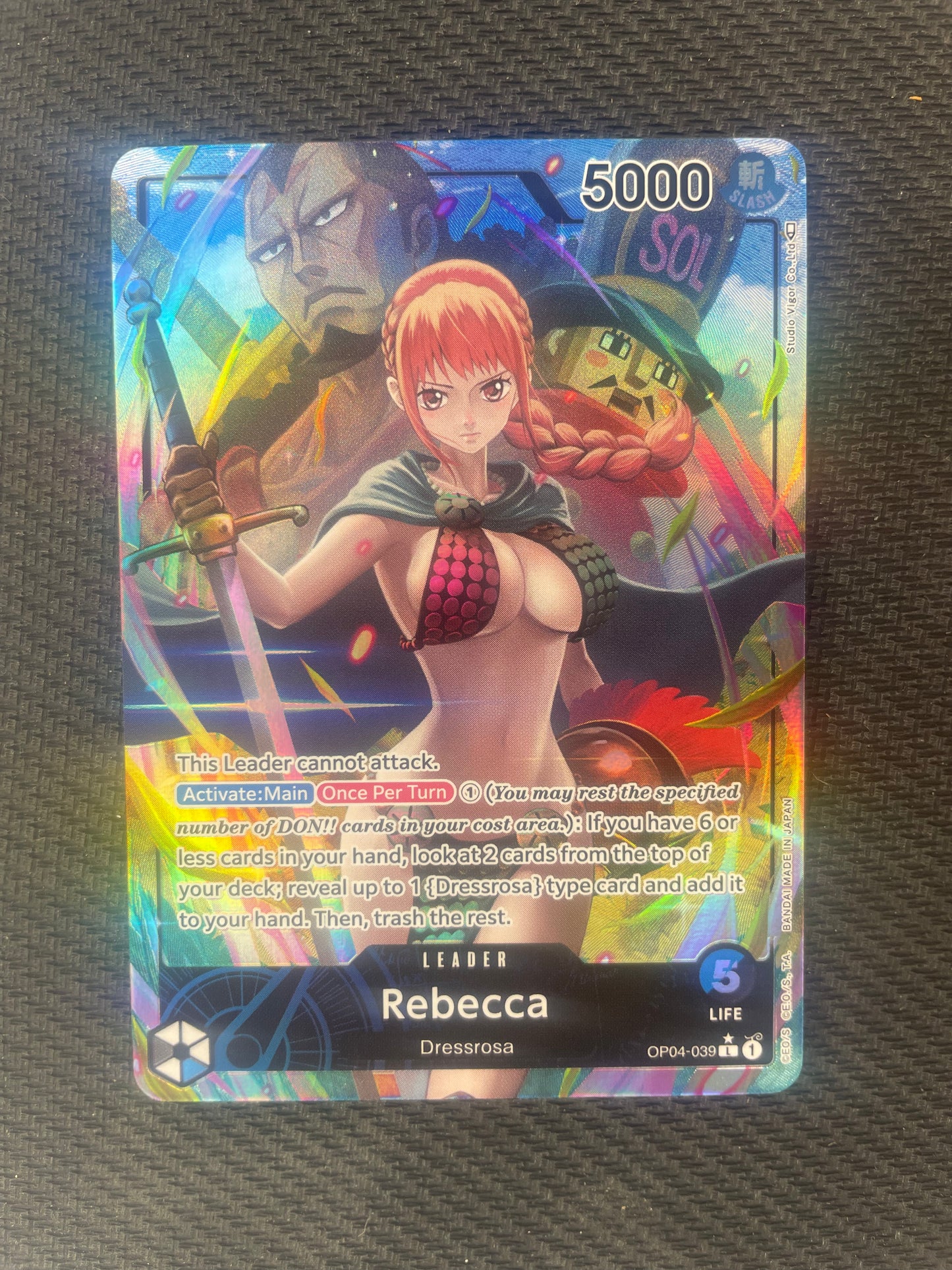 One Piece TCG Kingdoms of Intrigue OP04-039 Rebecca Alternate Art Lead – Mint Collectables