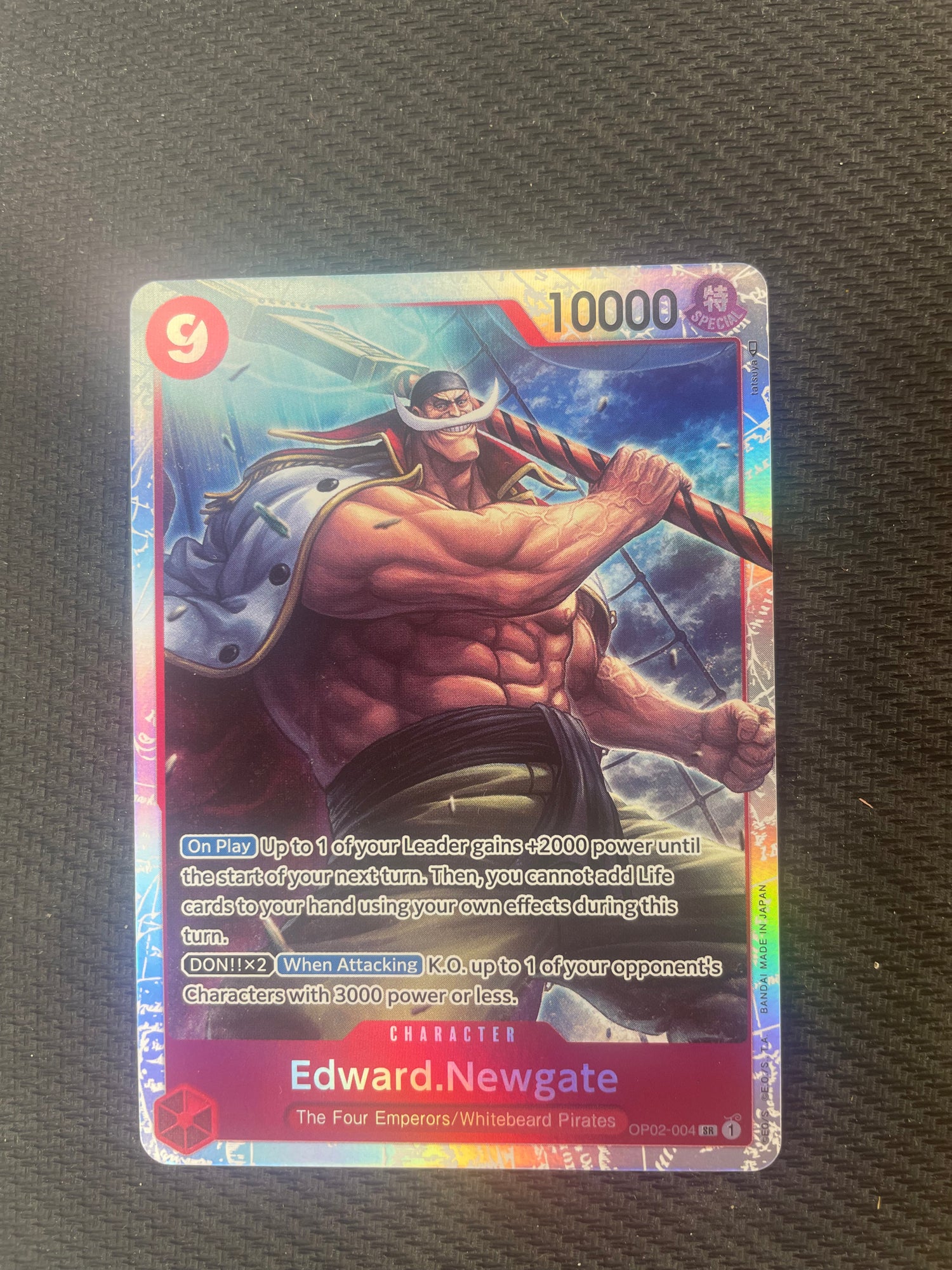 One Piece TCG Paramount War OP02-004 Edward.Newgate SR – Mint Collectables