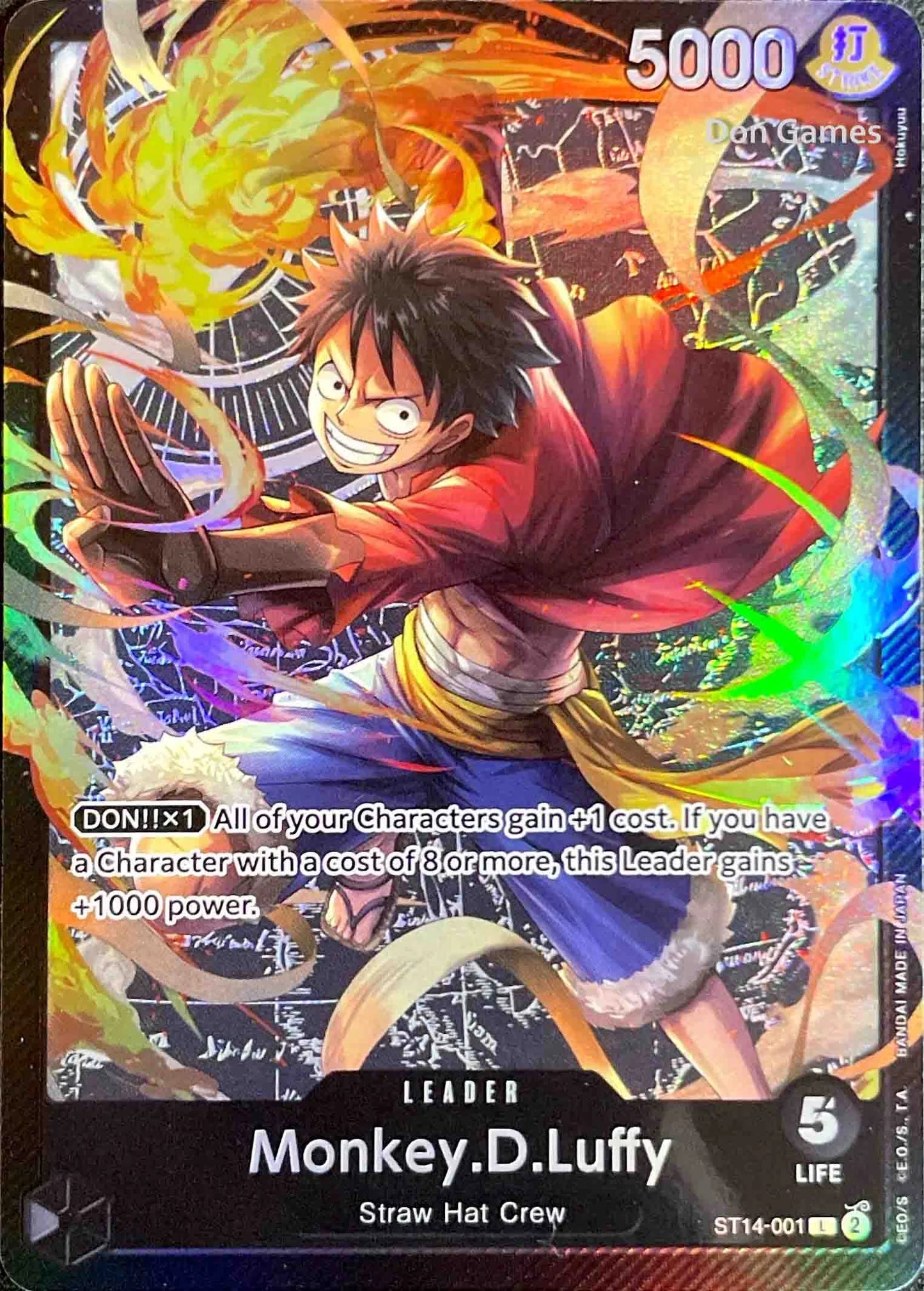 One Piece TCG ST14-001 Monkey.D.Luffy Alternate Art Leader