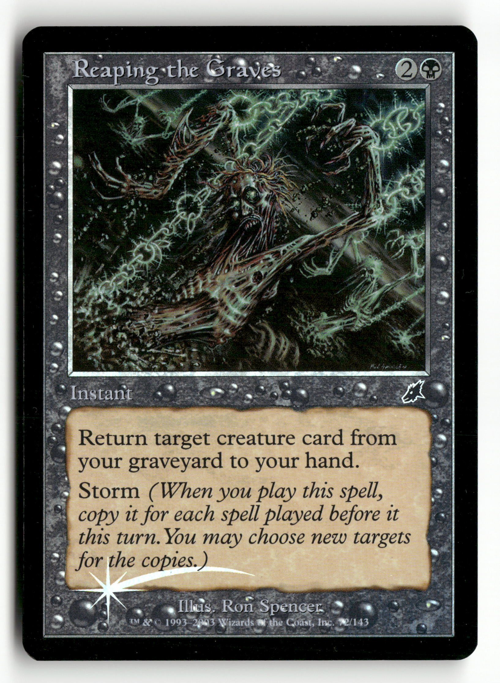 2003 MTG Magic The Gathering Scourge 72/143 Reaping the Graves FOIL