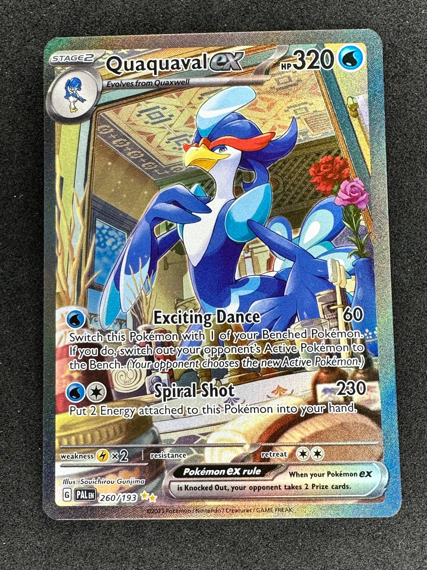 2023 Pokemon Paldea Evolved 260/193 Quaquaval Ex Illustration Rare ...
